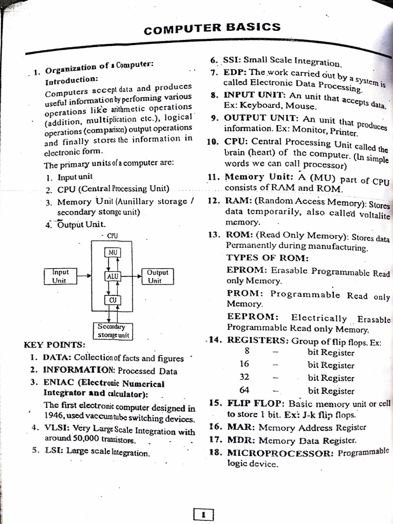 Computer Awarness | PDF | Computer Data Storage | Read Only Memory