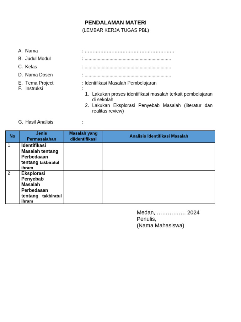 LK - K2-TUGAS PBL-Modul Kumer Dan Moderasi Beragama | PDF