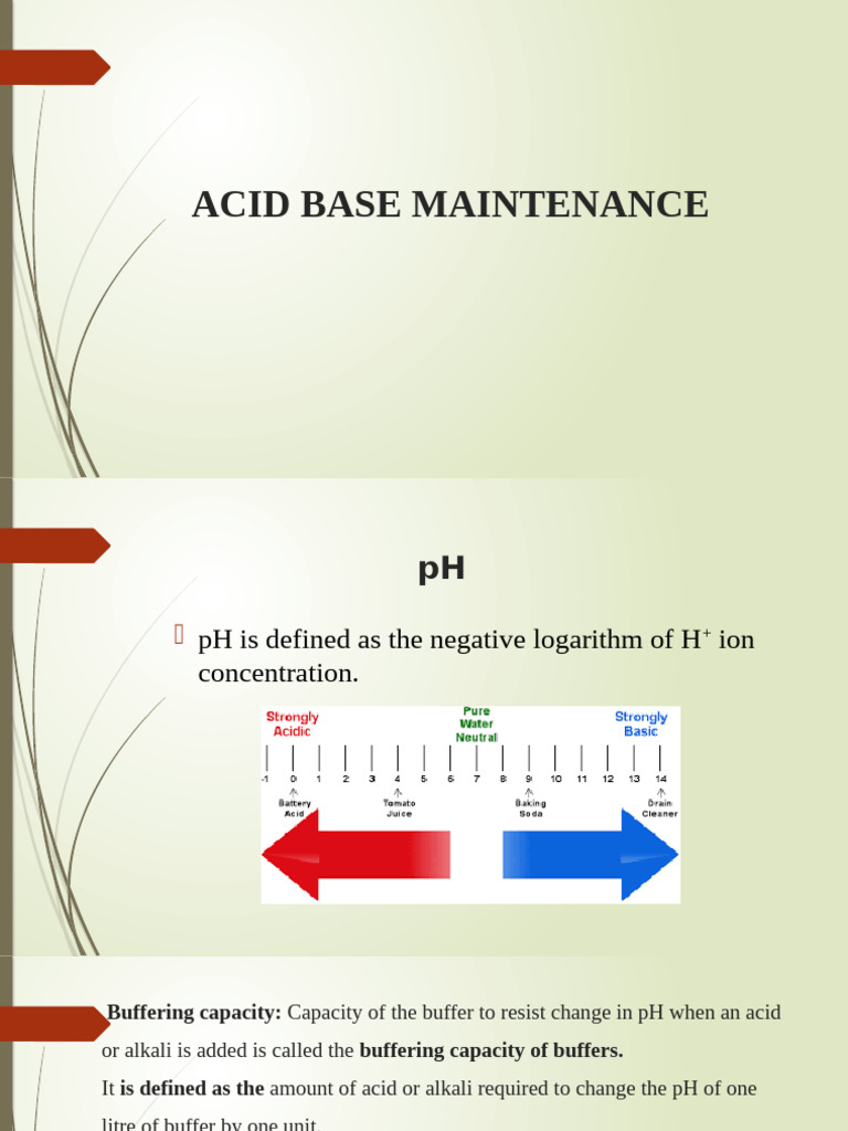 Acid Base Maintenance | PDF | Buffer Solution | Acid