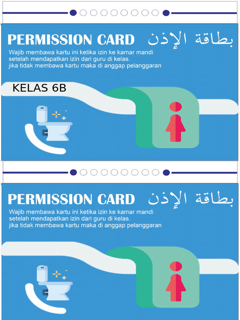 Kartu Izin Kamar Mandi | PDF