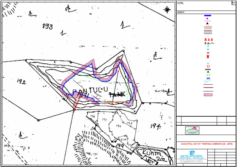 Cadastral Map of Panthul Cheruvu | PDF