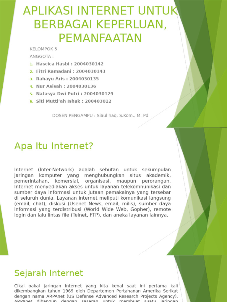Aplikasi Internet untuk Komunikasi dan Informasi | PDF | Komputer
