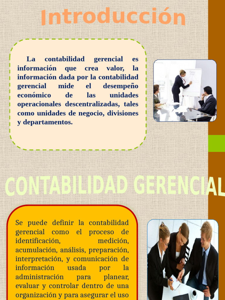 Diapo Contabilidad Gerencial | PDF | Contabilidad | Planificación