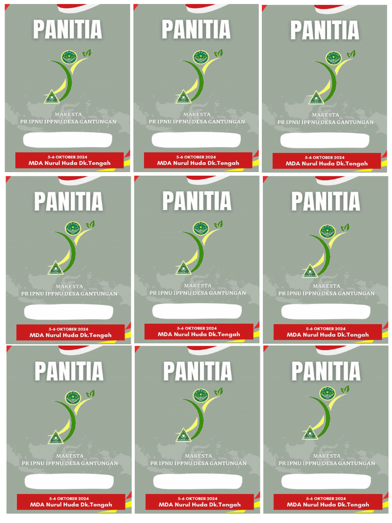 Id Card Panitia | PDF