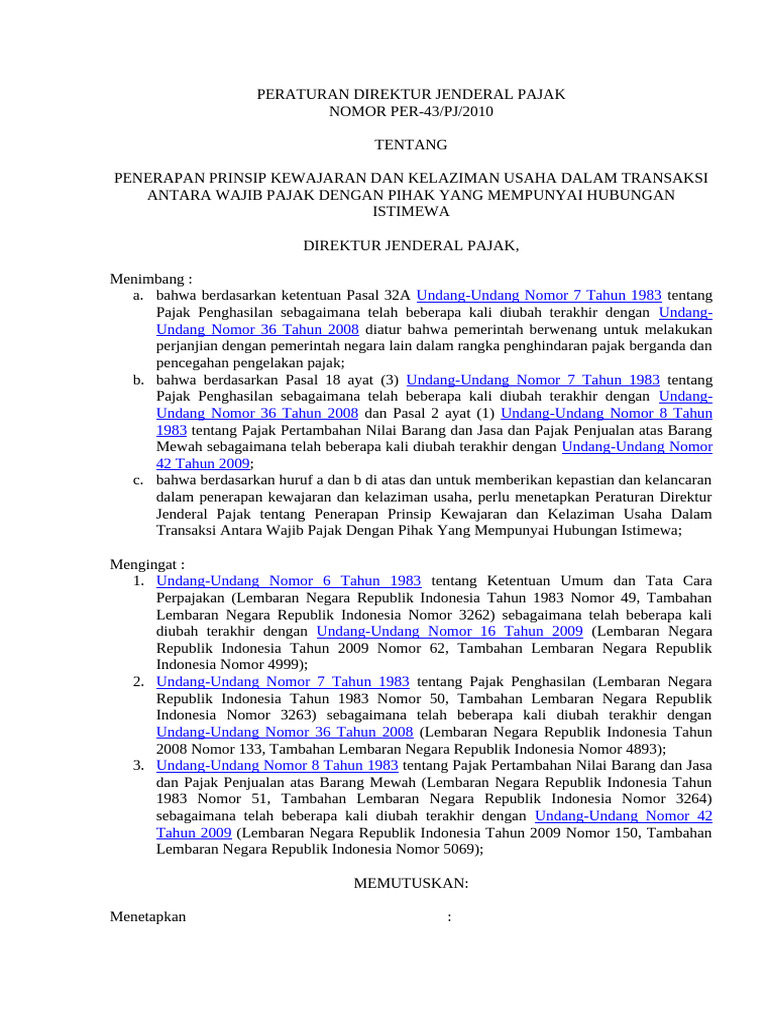 Penerapan Prinsip Kewajaran Pajak | PDF