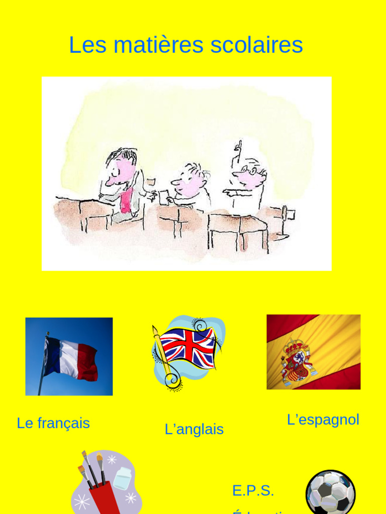 Les Matieres Scolaires | PDF