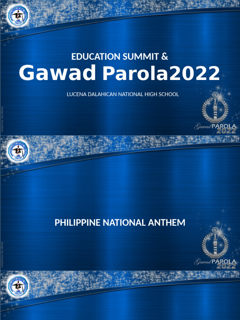 Gawad Parola Program | PDF | Art