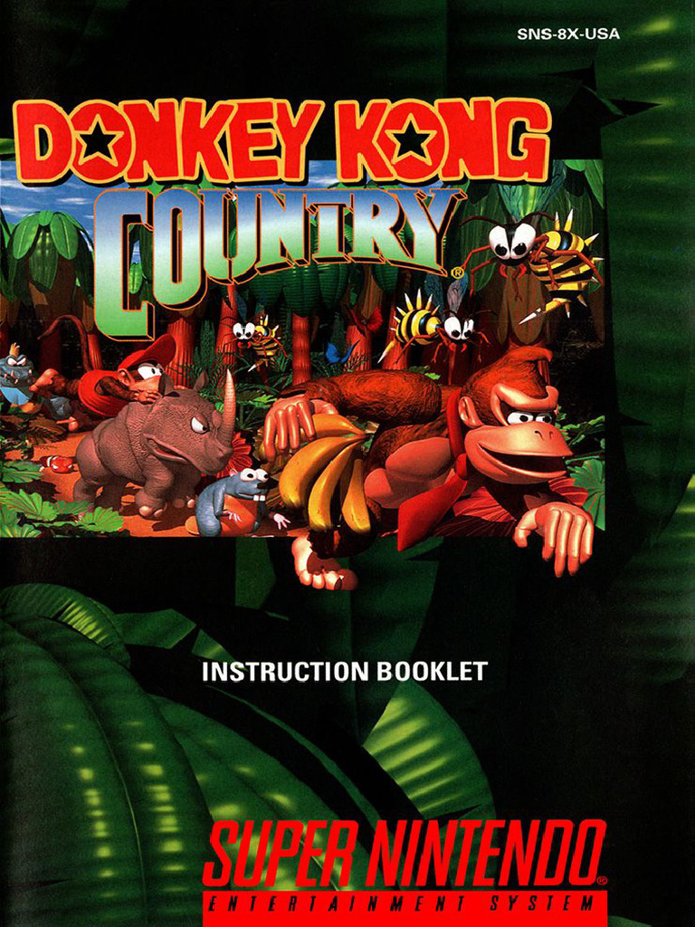 491 Donkey Kong Country Super Nintendo Manual Usa | PDF