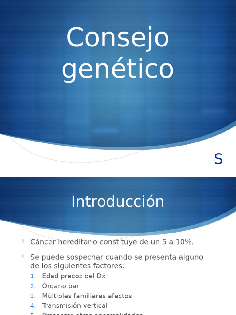 Consejo Genetico 1 | PDF