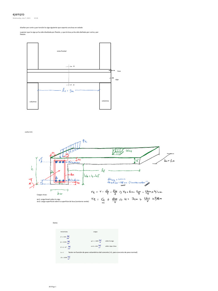 Ejm Torsion | PDF | Viga (Estructura) | Doblar