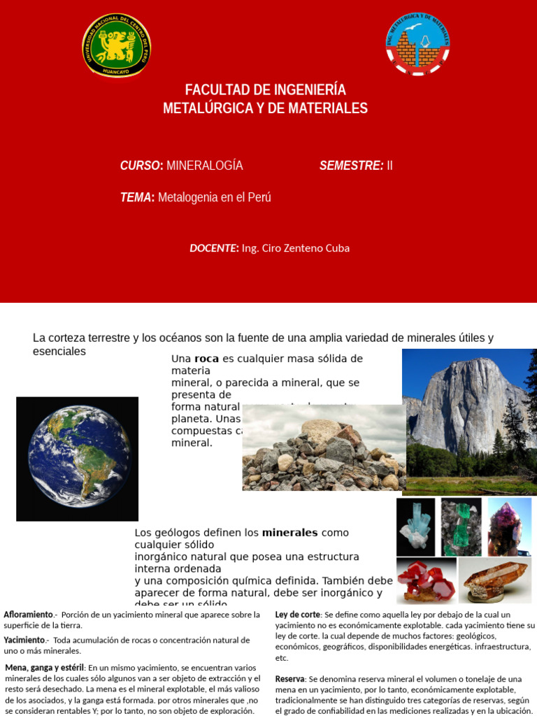METALOGENIA | PDF | Magma | Minerales