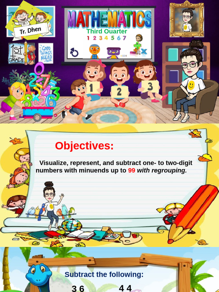 Subtraction with Regrouping Guide | PDF | Subtraction | Numbers