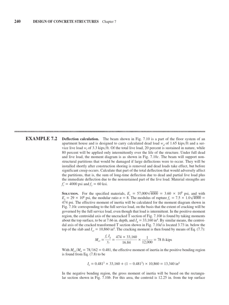 Beam Deflection Calculation Guide | PDF | Beam (Structure) | Bending