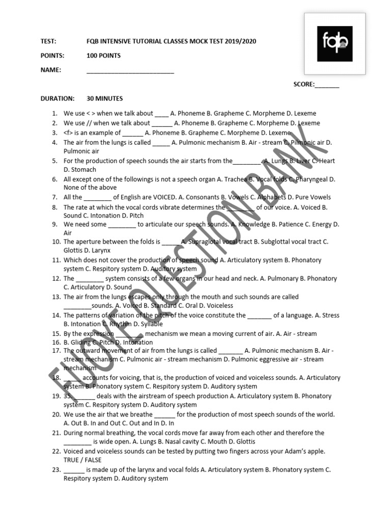 GST 101 Now | PDF | Speech | Vowel