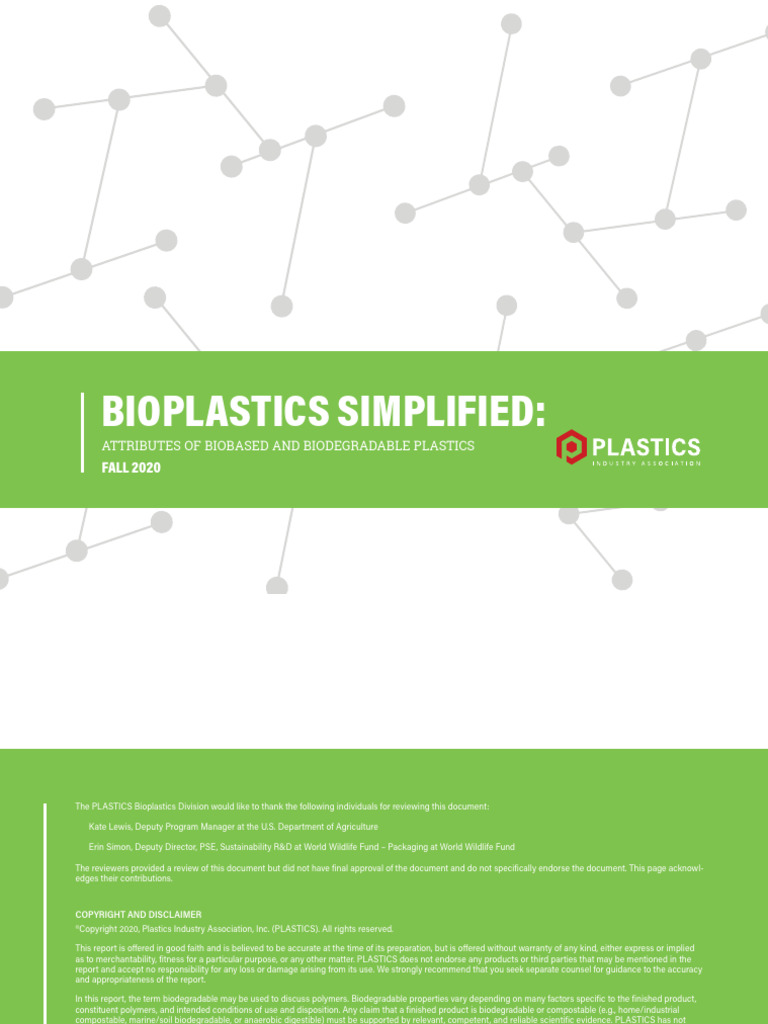 Reading 1 Bioplastics | PDF | Biodegradation | Plastic