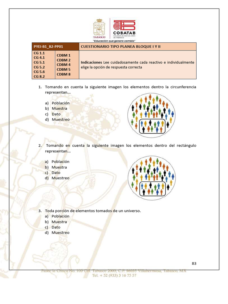 Quinto Semestre. - Guía Didáctica Del Estudiante. - Probabilidad y Estadísticas I | PDF ...