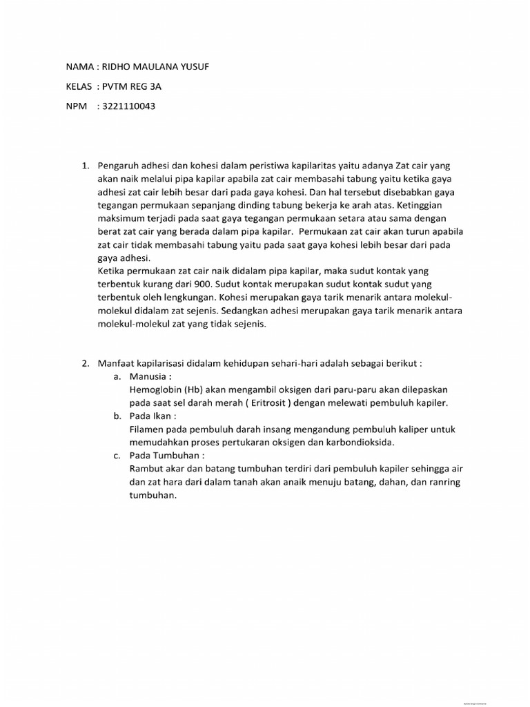 Kuis 4 Mekanik Fluida | PDF