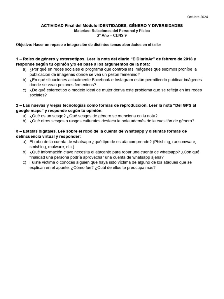 Identidades y Género en Redes Sociales | PDF | Malware | Suplantación ...