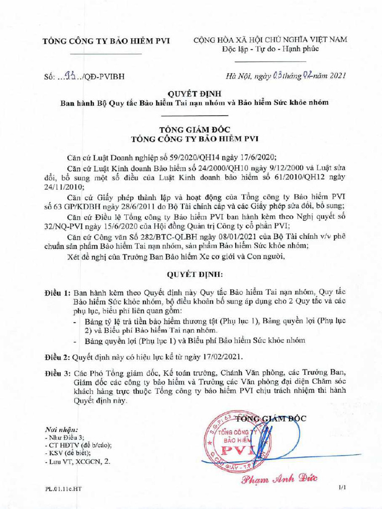 QTBH Suc Khoe Nhom - 2.2021-FINAL | PDF