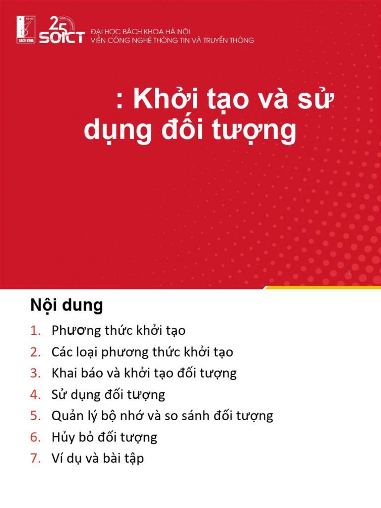 Bai 04 - Khoi Tao Va Su Dung Doi Tuong | PDF