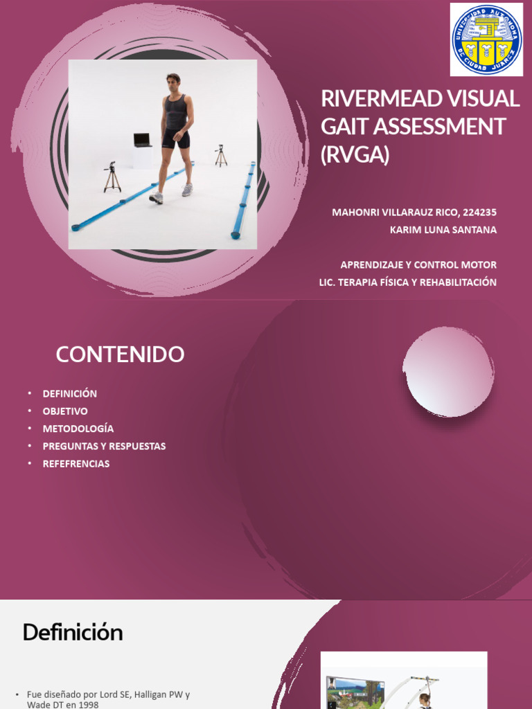 Rivermead Visual Gait Assessment (RVGA) | PDF | Terapia física ...