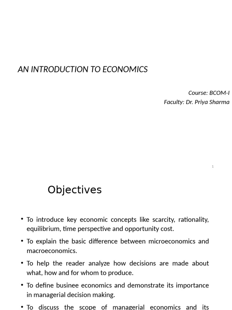 Intro to Economics | PDF | Economics | Macroeconomics