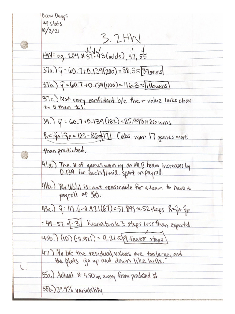 Highschool Homework | PDF