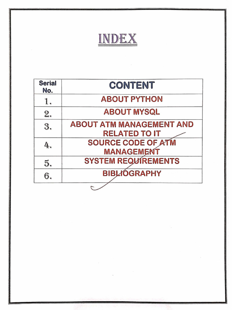 Serial: Index | PDF | Finance & Money Management