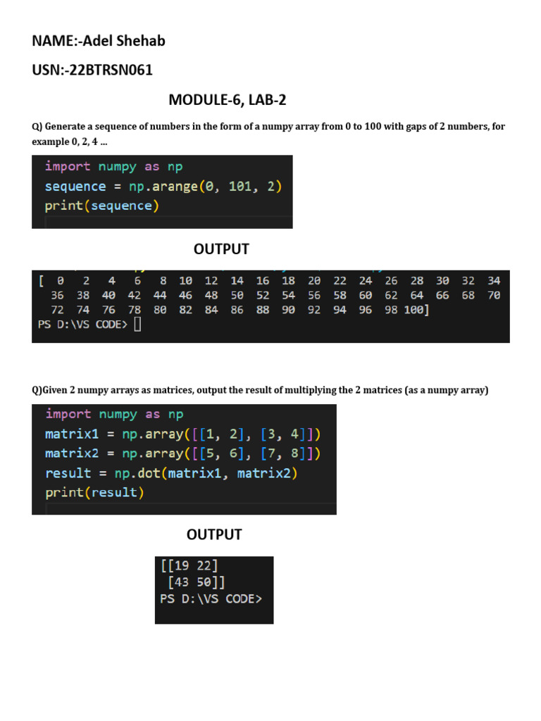 MODULE-6, LAB-2 Adel | PDF | Teaching Methods & Materials