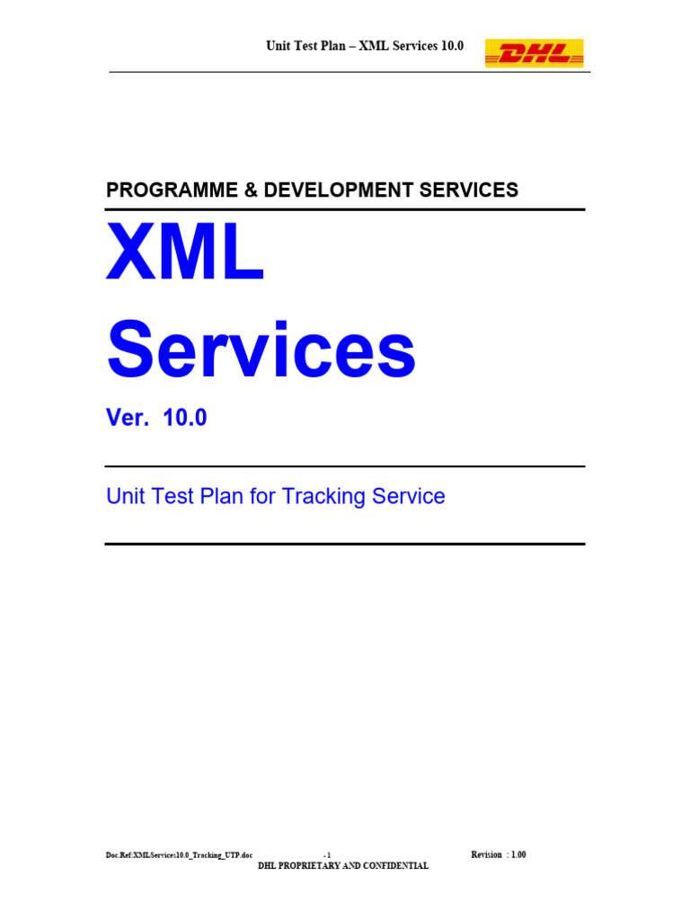 XMLServices10.0 Tracking UTP | PDF | Xml | Computing