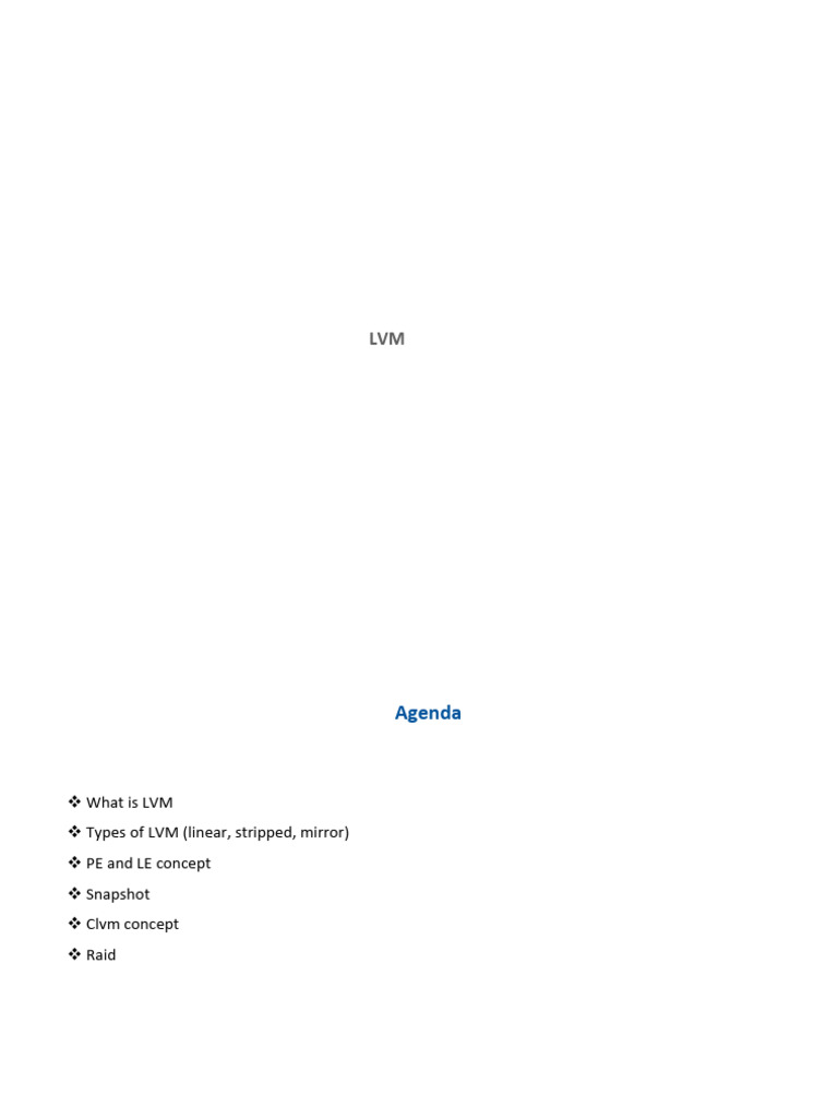 LVM | PDF | Computer Architecture | Computer Hardware