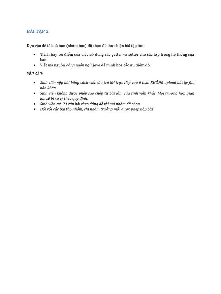 Lap Trinh Huong Doi Tuong Assignment02 (Cuuduongthancong - Com) | PDF Lap Trinh Huong Doi Tuong Assignment02 (Cuuduongthancong - Com) | PDF