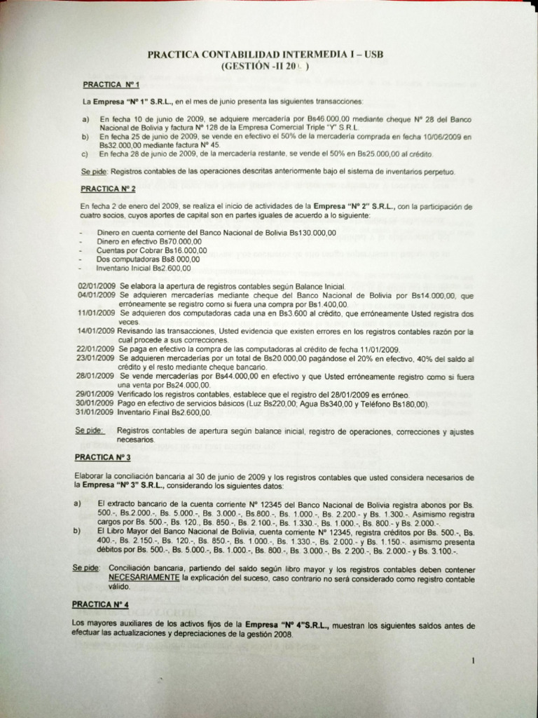 Practica Contabilidad | PDF