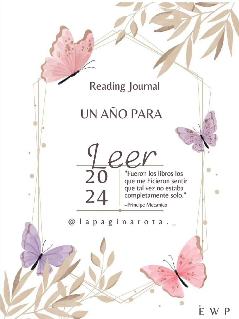 Portadas para Reading Journal | PDF