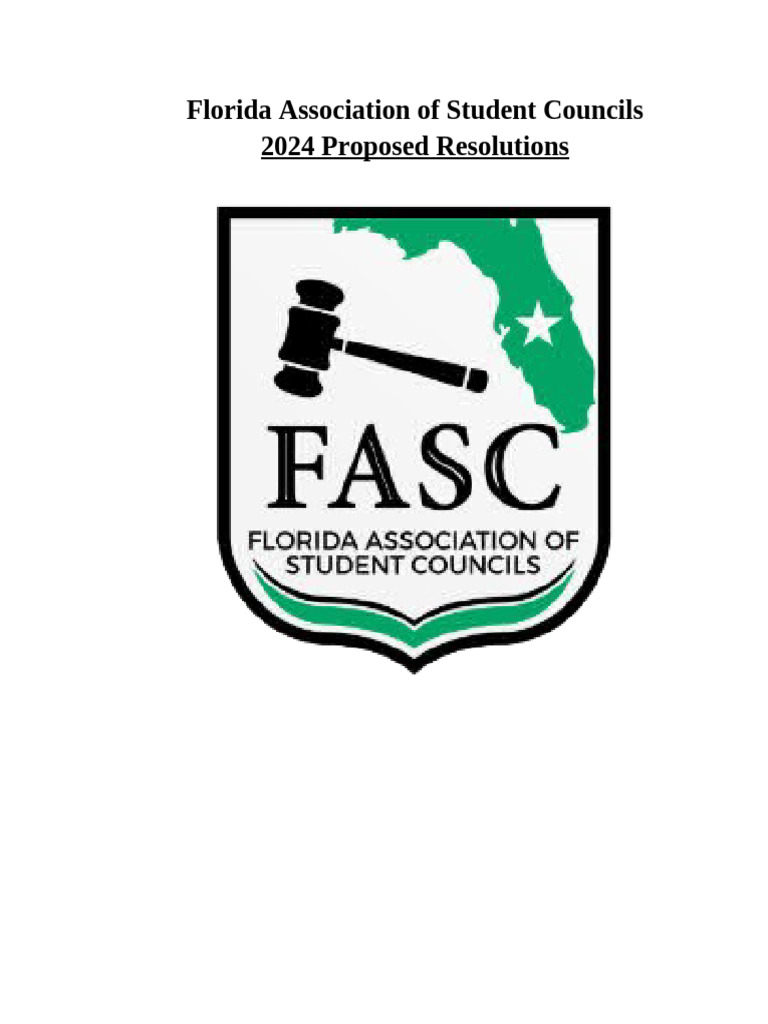 FASC Resolutions 2024 FINAL-54211070 | PDF | Menstruation
