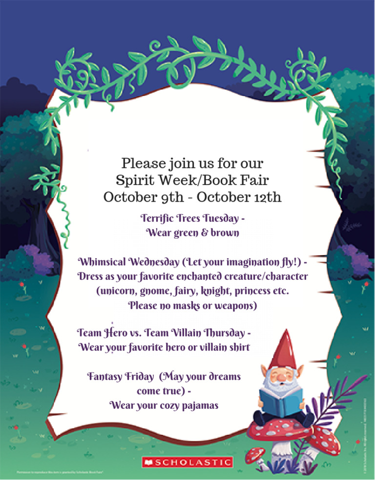 2018 Enchanted Forest Spirit Week | PDF | Poetry | Young Adult