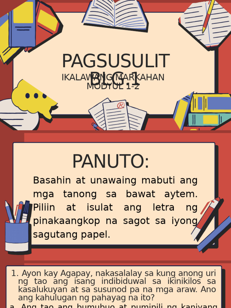 Q2 Pagsusulit BLG.1 | PDF