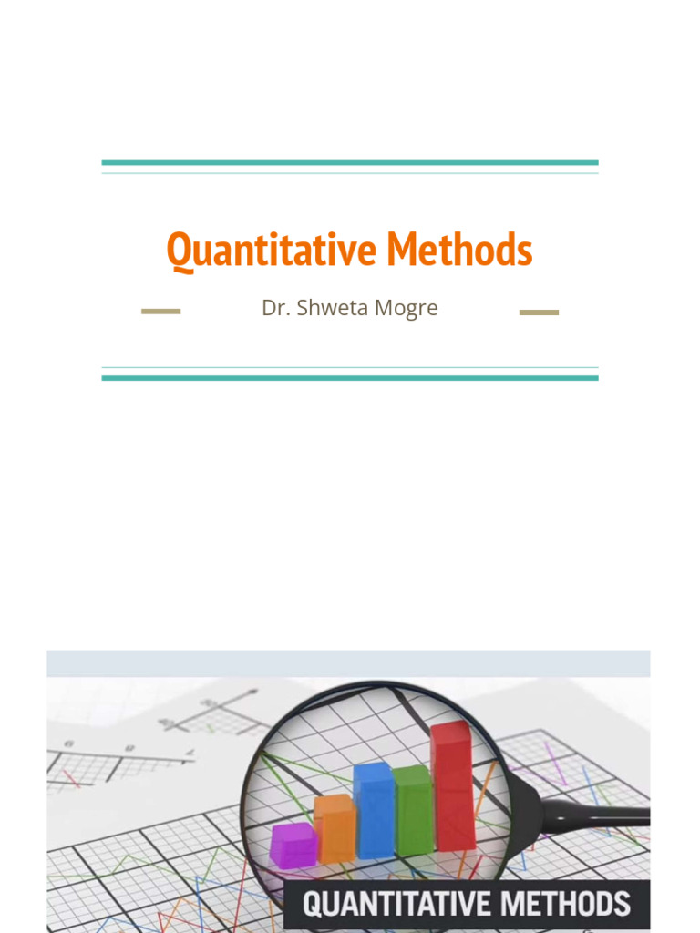 Introduction To QM | PDF | Level Of Measurement | Statistics