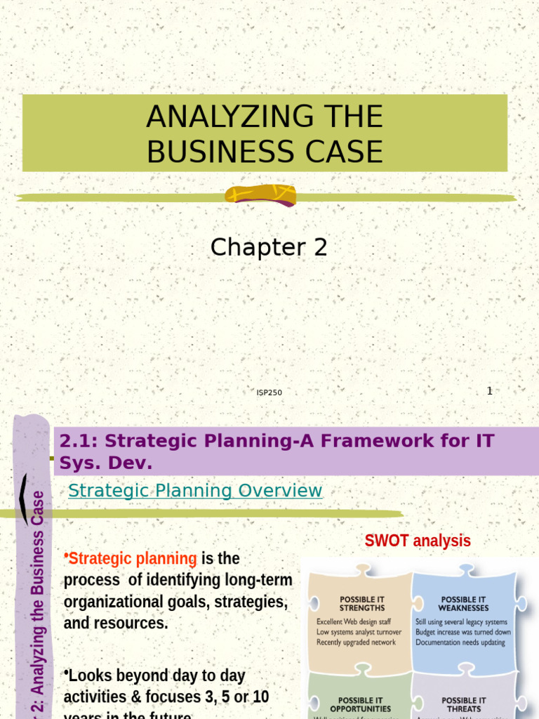 SAD Chap2 Aa | PDF | Swot Analysis | Strategic Planning