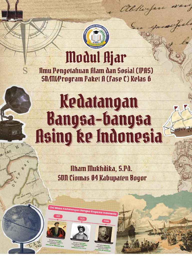 Modul Ajar Ipas (Kedatangan Bangsa-Bangsa Asing Ke Indonesia) - 11zon | PDF