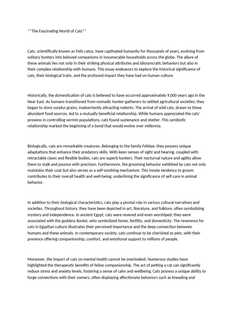 Cats Pdf Cats Pet