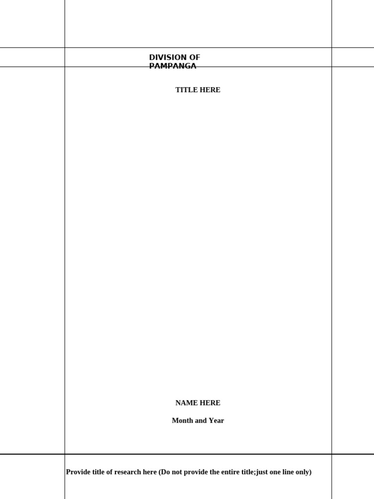 Sample Title Page | PDF