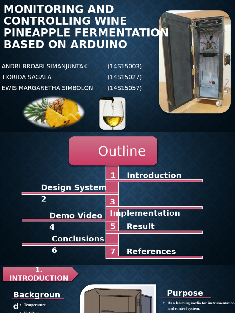 Presentation TA2 Fermentation | PDF | Sensor | Alcoholic Beverages