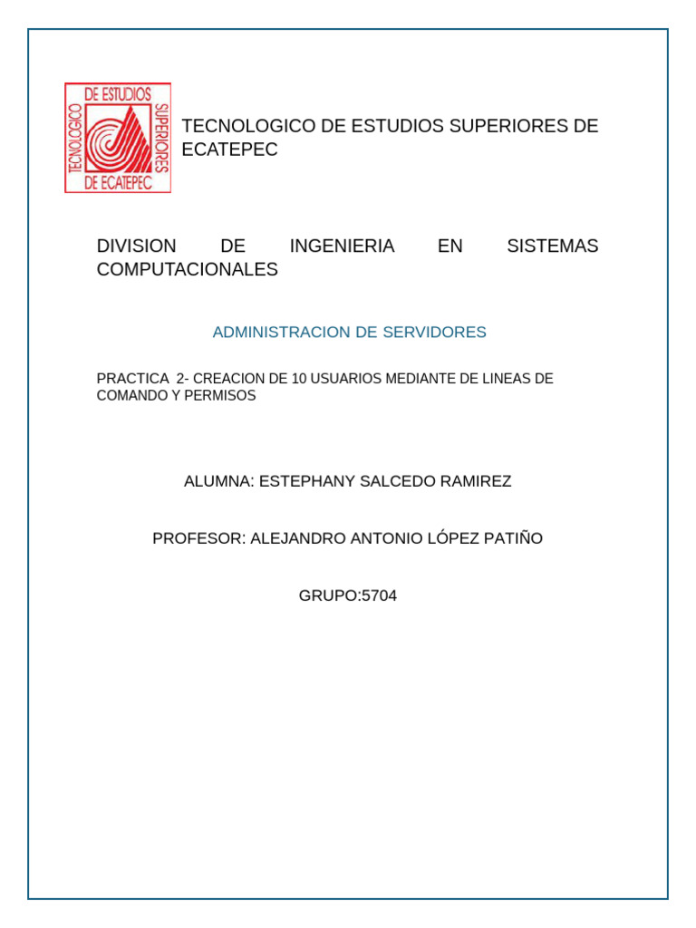 Pract2 Admin Servidores | PDF | Tecnología
