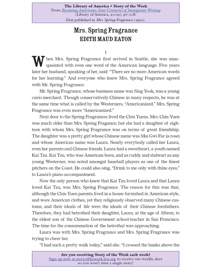 Eaton Spring Fragrance | PDF | Poetry