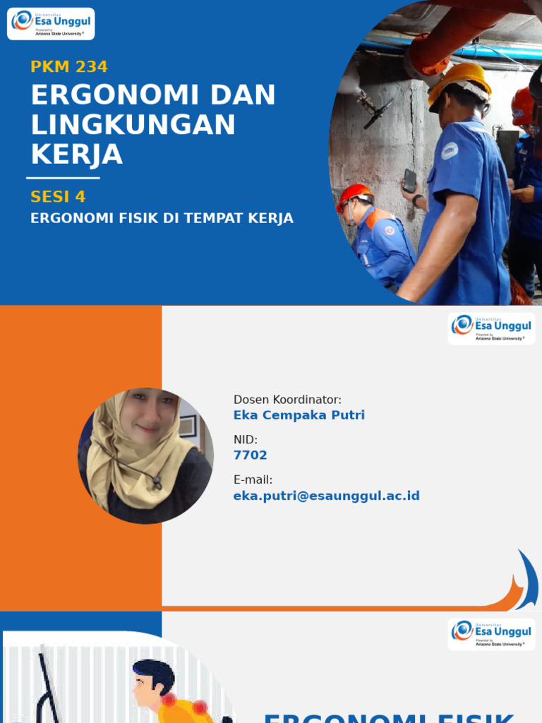 Sesi 4-Ergonomi Fisik Di Tempat Kerja 2 | PDF