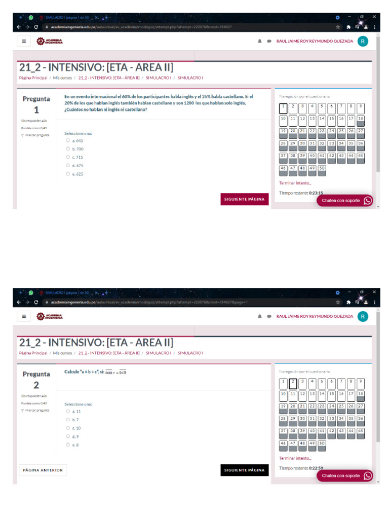 Simulacro Problemas | PDF