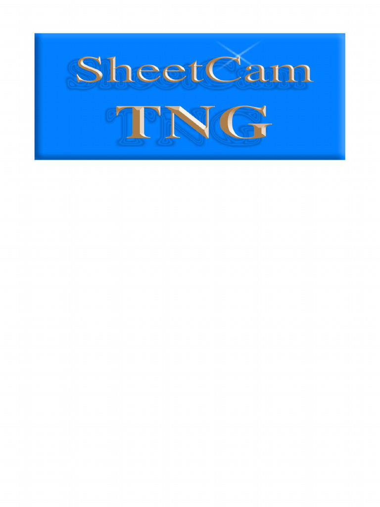 SheetCam TNG Plasma Manual - A4 | PDF