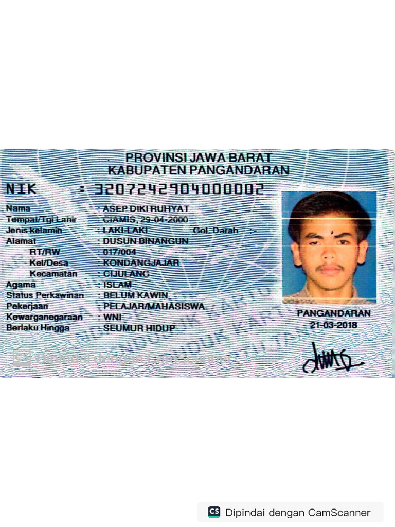 Asep Diki Ruhyat KTP | PDF