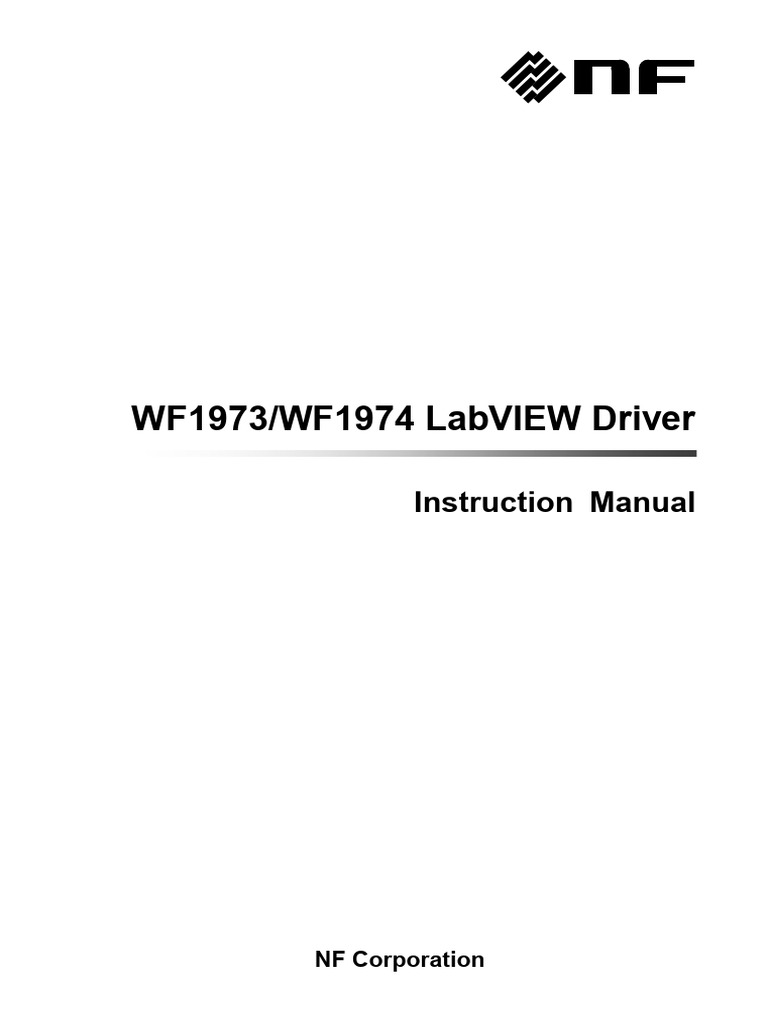 LabVIEW Driver User Guide | PDF | Frequency Modulation | Modulation